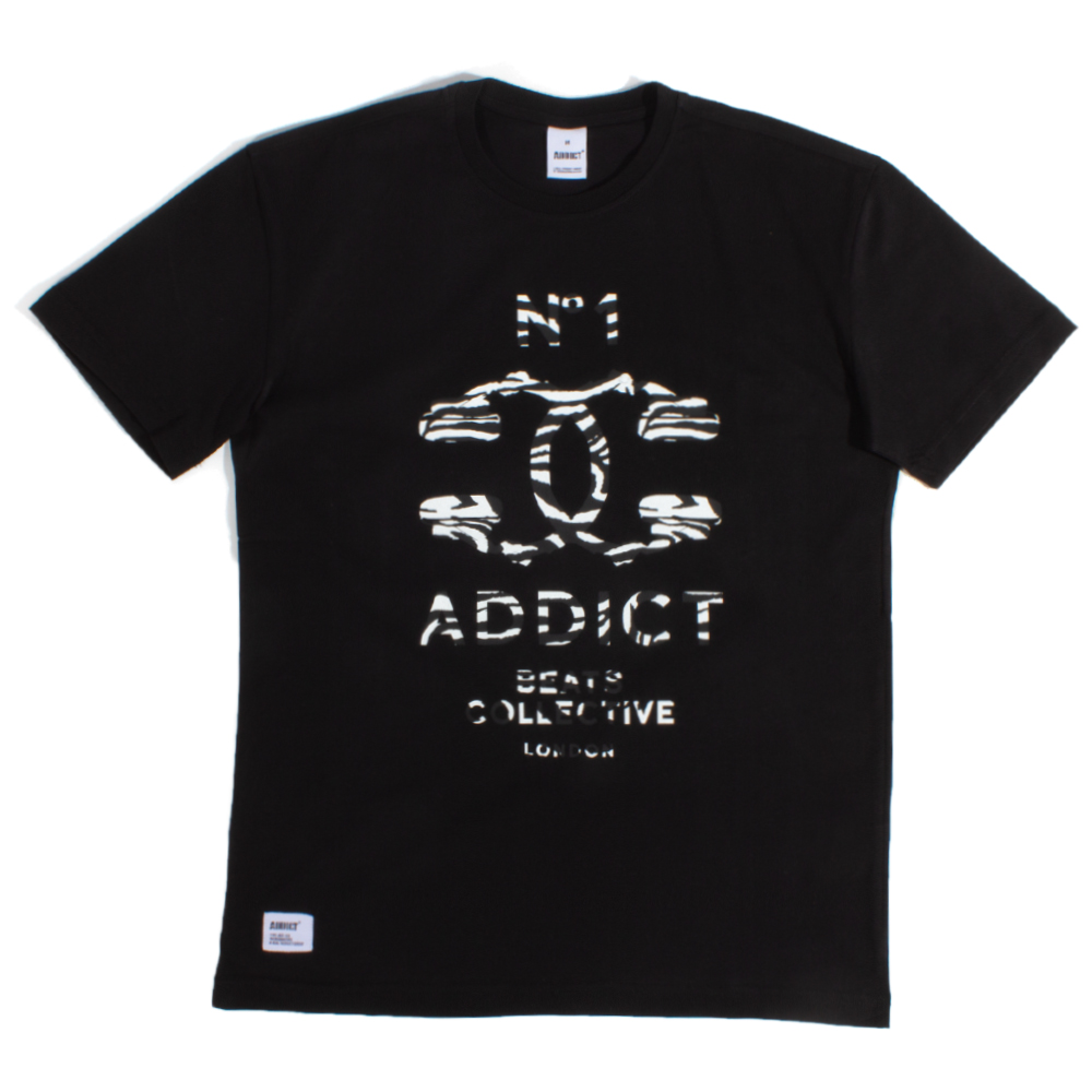 Addict Black 'Chanimal Mix' T-Shirt | The Rainy Days