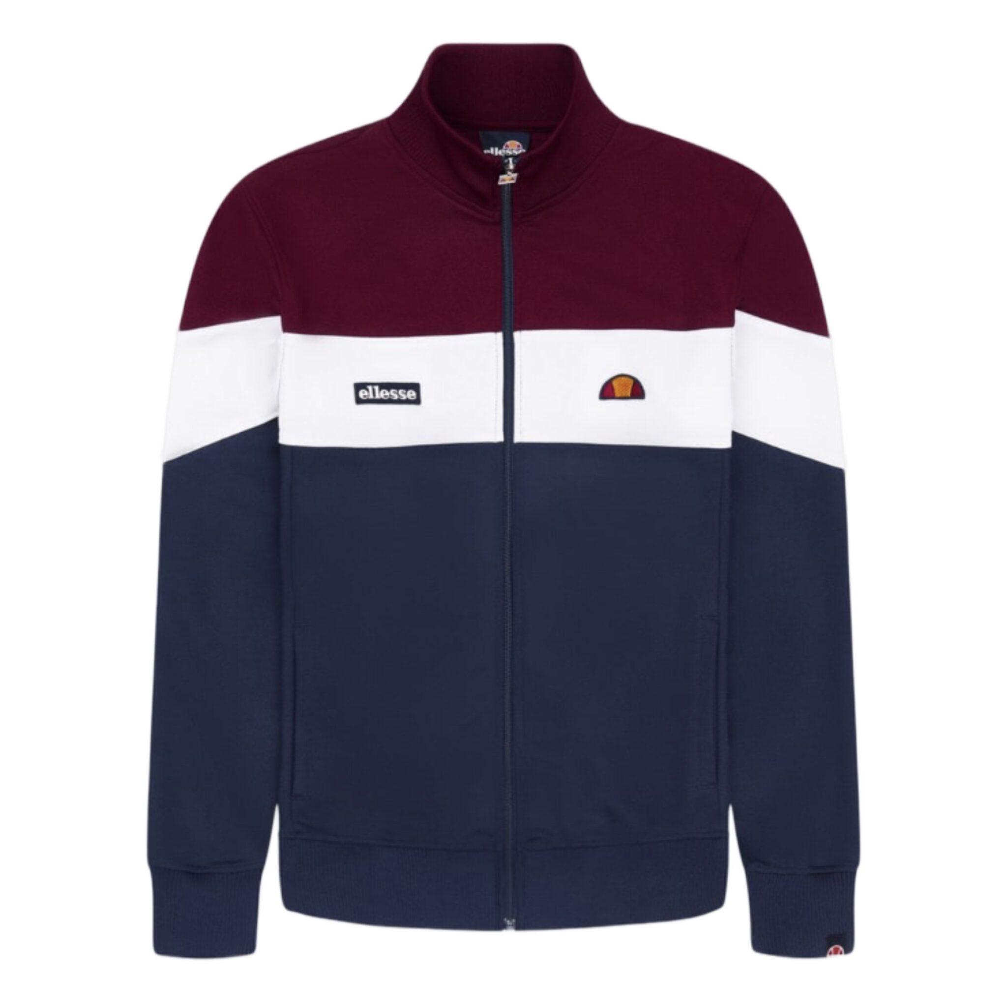 Ellesse Caprini Burgundy & Navy Track Jacket | The Rainy Days