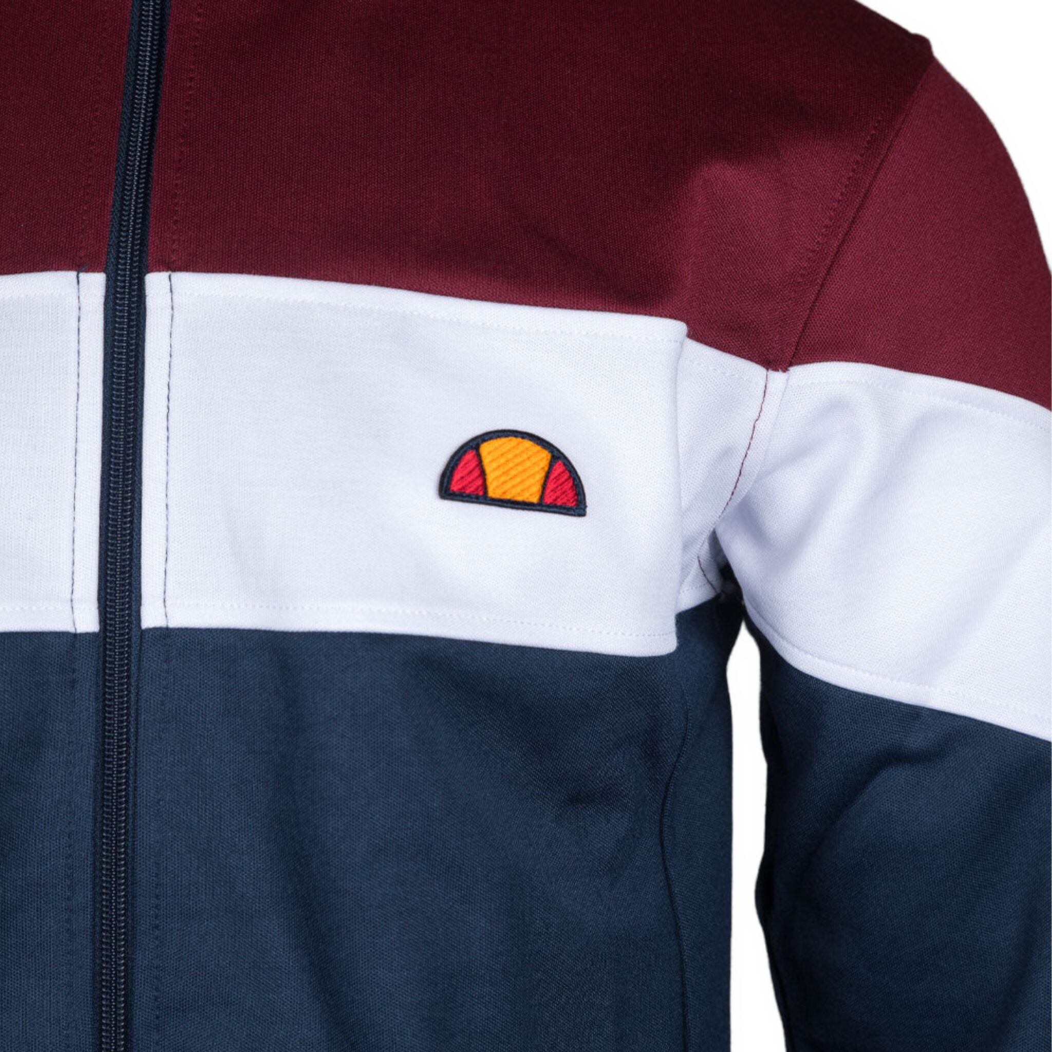 Ellesse Caprini Burgundy & Navy Track Jacket | The Rainy Days